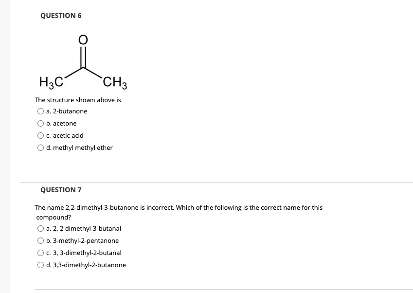 Solved QUESTION 1 Aldehydes and ketones both contain a | Chegg.com