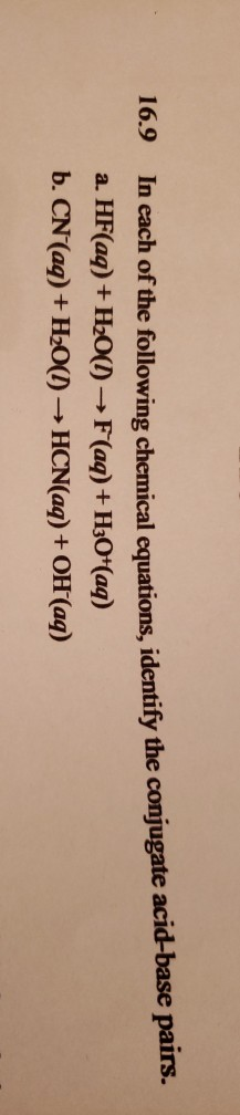 Solved 16.9 In each of the following chemical equations, | Chegg.com