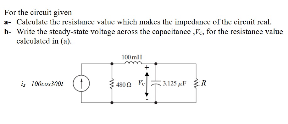 Solved For the circuit givena- ﻿Calculate the resistance | Chegg.com