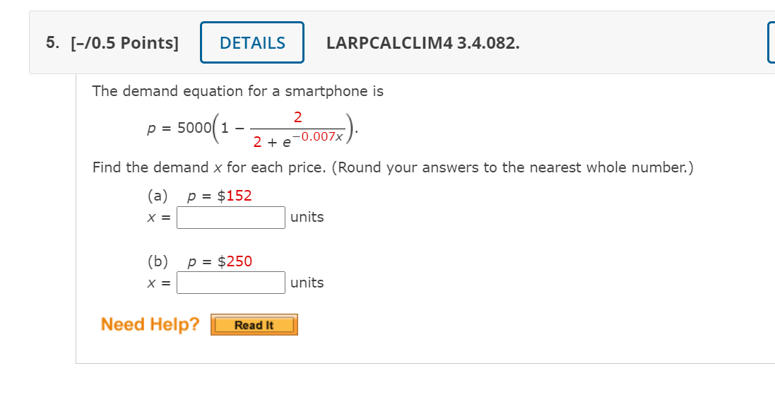 Solved 5. [-70.5 Points] DETAILS LARPCALCLIM4 3.4.082. The | Chegg.com