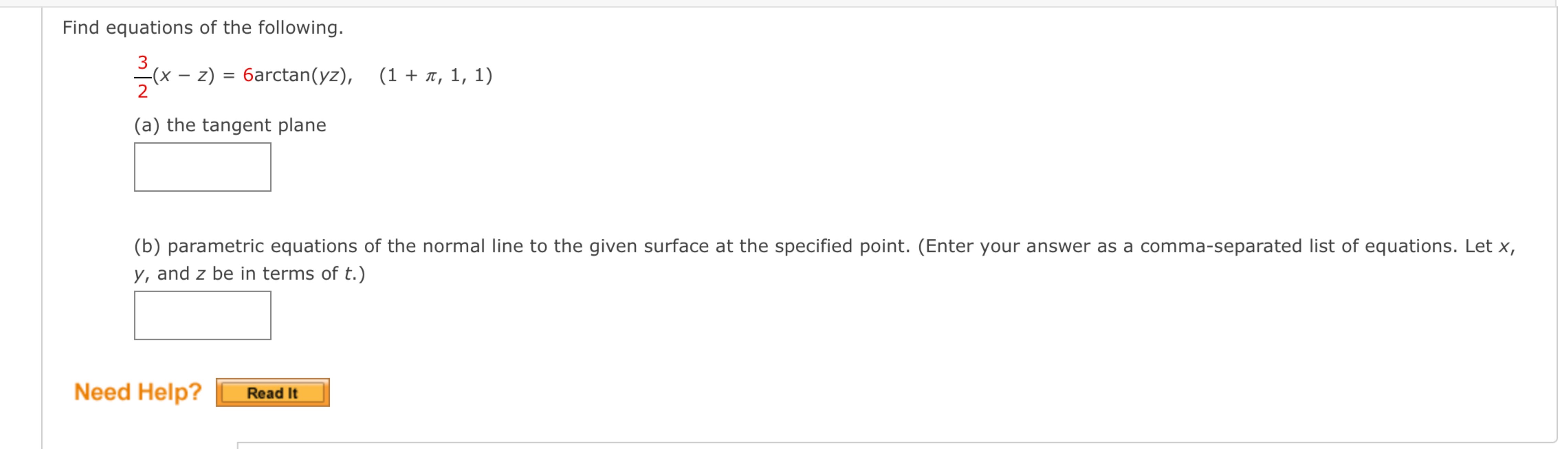 Solved Find equations of the | Chegg.com