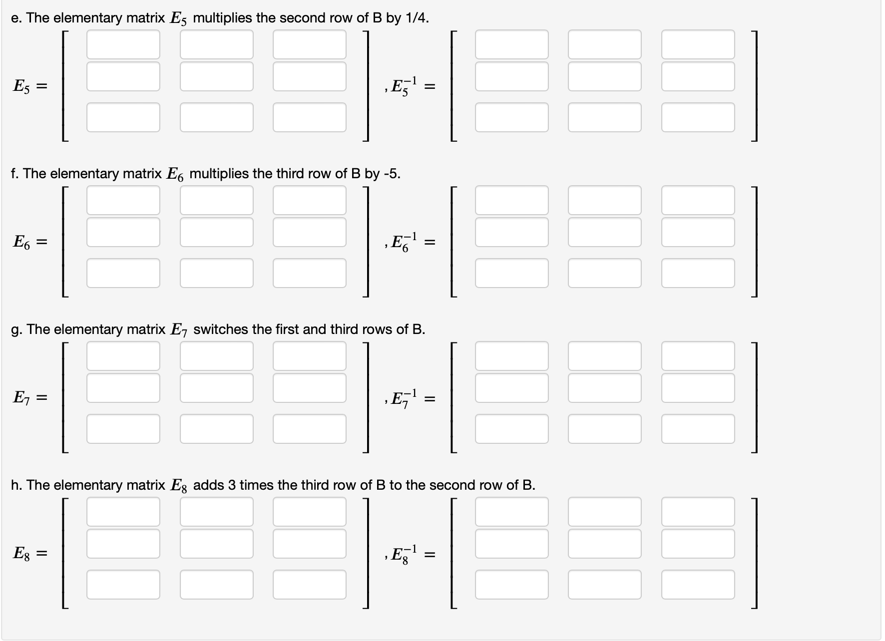Solved A=[−1−124] and B=⎣⎡23−5−2112−24⎦⎤ Given the following | Chegg.com