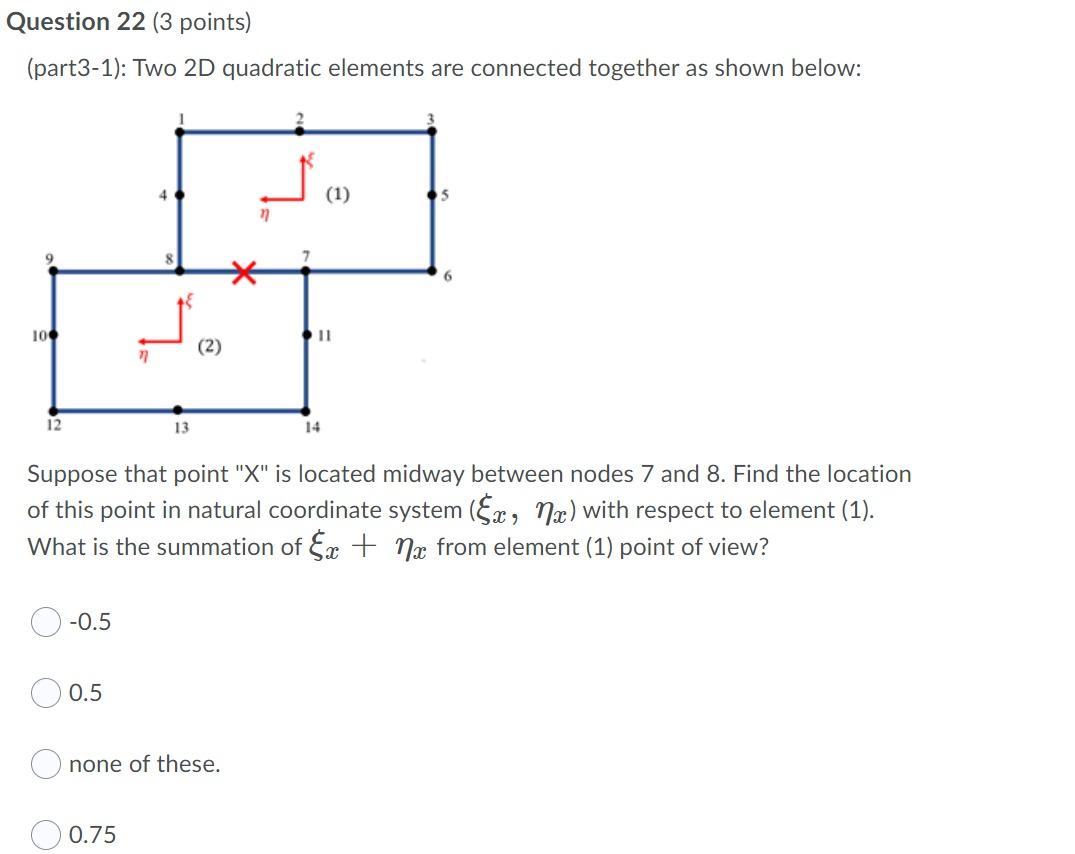 Solved Question 20 (2 points) (Part2-9): Same 1D quadratic | Chegg.com