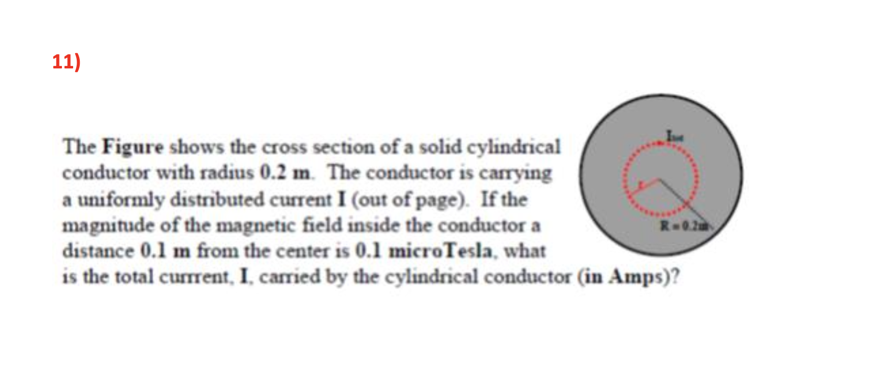 11) The Figure shows the cross section of a solid | Chegg.com