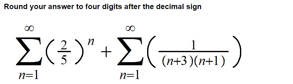 Solved Round your answer to four digits after the decimal | Chegg.com