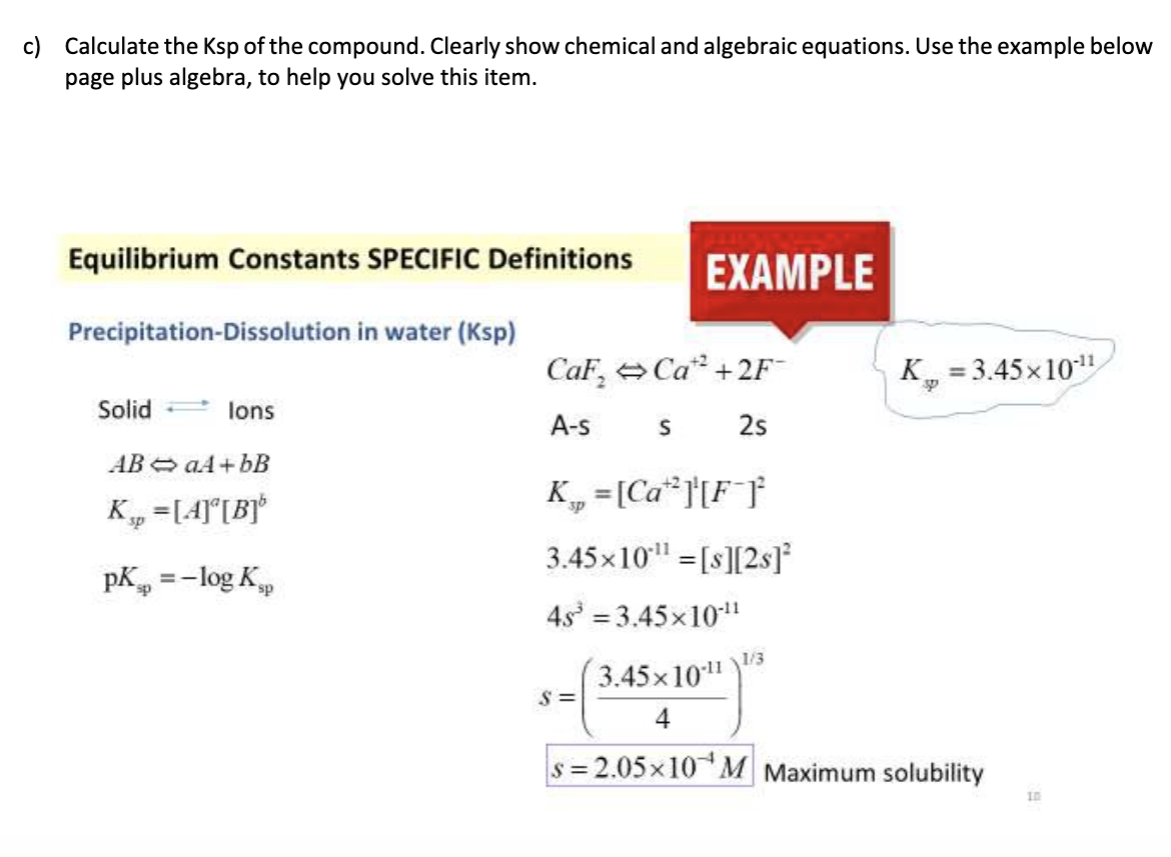 Solved My compound is cobalt (II) nitrate. Co(NO3)2. I need | Chegg.com