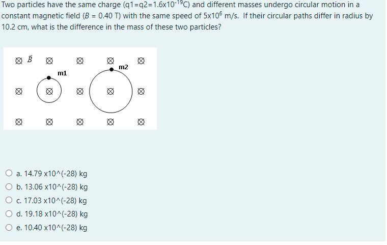 Solved Two particles have the same charge (q1=q2=1.6x10-19) | Chegg.com