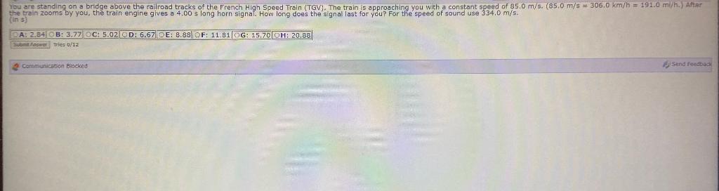 Solved you are standing on a bridge above the railroad | Chegg.com