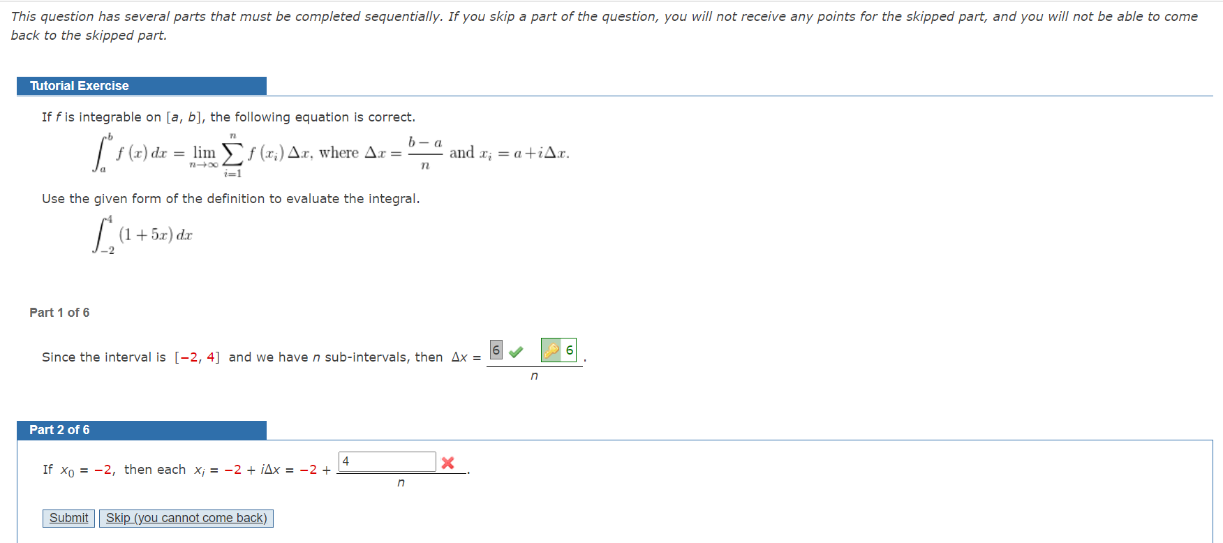 Solved back to the skipped part. Tutorial Exercise If f is | Chegg.com