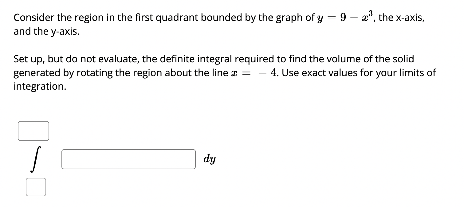 Solved Consider the region in the first quadrant bounded by | Chegg.com