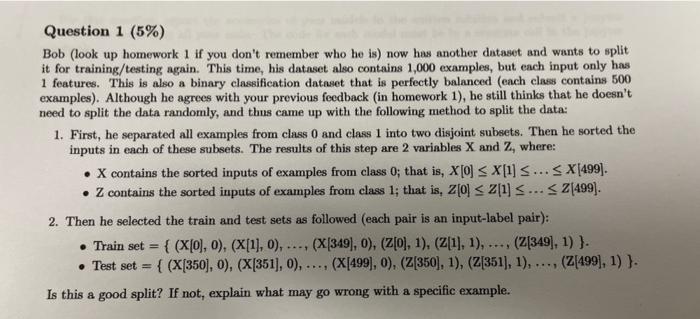 Solved Course: Machine LearningI want a specific example | Chegg.com