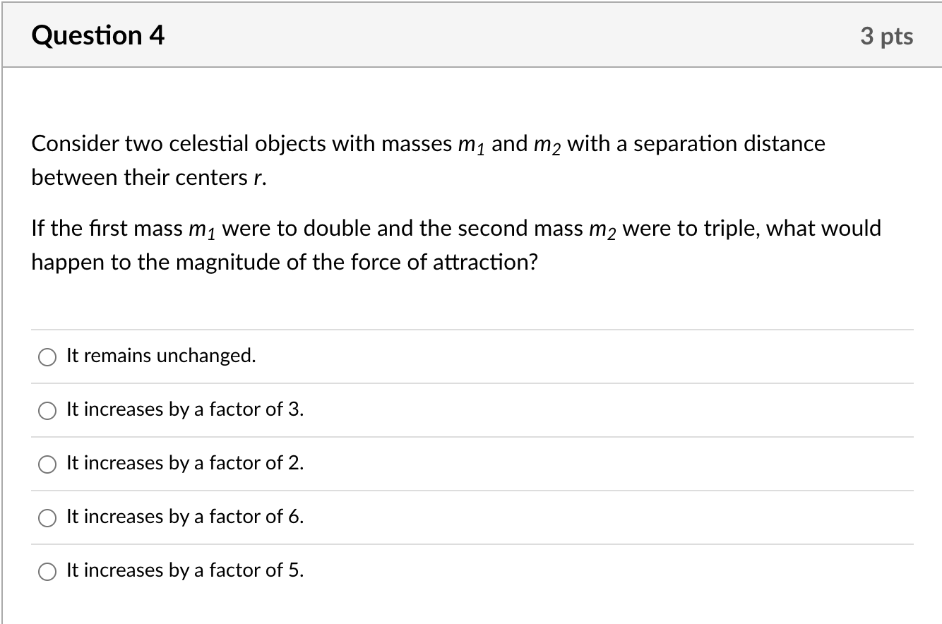 Solved Consider two celestial objects with masses m1 and m2 | Chegg.com
