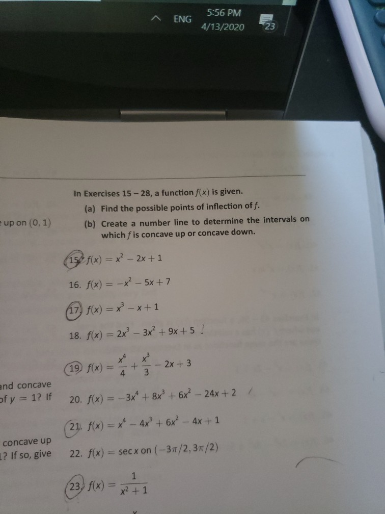 Solved ENG 5:56 PM 4/13/2020 In Exercises 15 - 28, a | Chegg.com