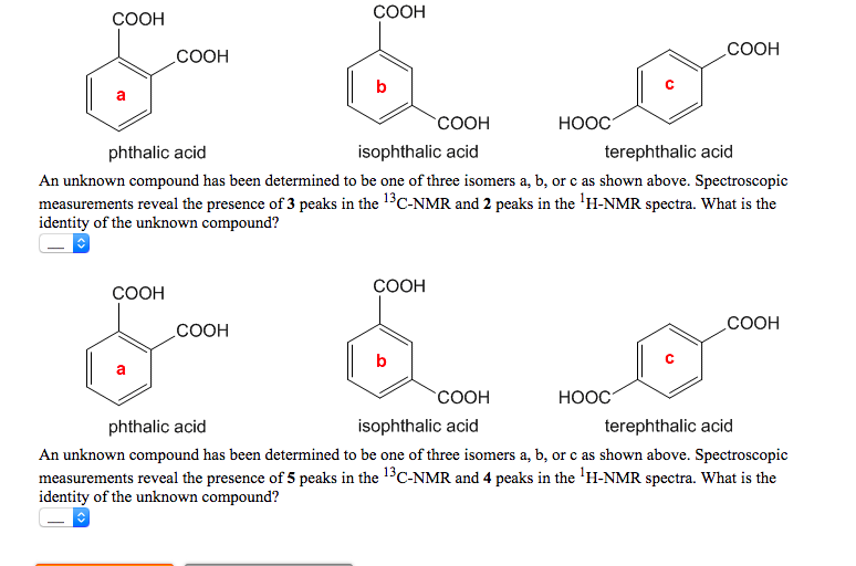 Solved COOH COOH COOH COOH COOH HOOC phthalic acid | Chegg.com
