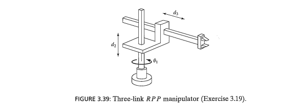 dy dz FIGURE 3.39: Three-link RPP manipulator | Chegg.com