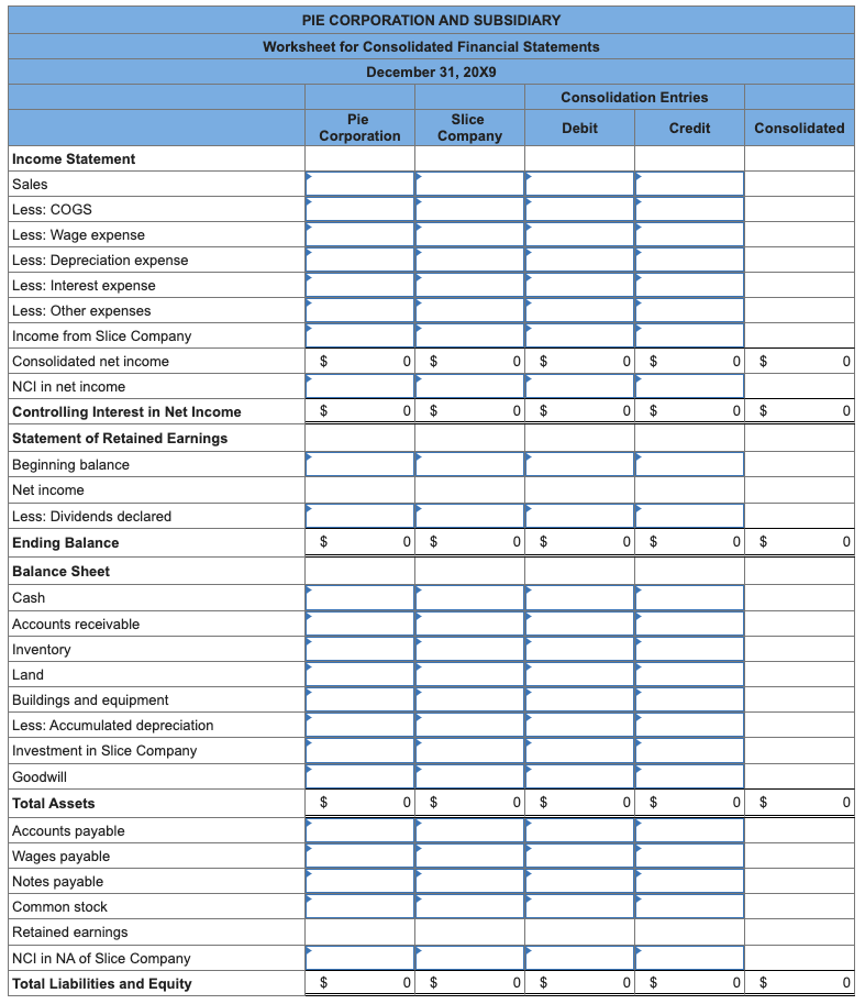Solved Problem 5-34 (Static) Consolidation Worksheet at End | Chegg.com