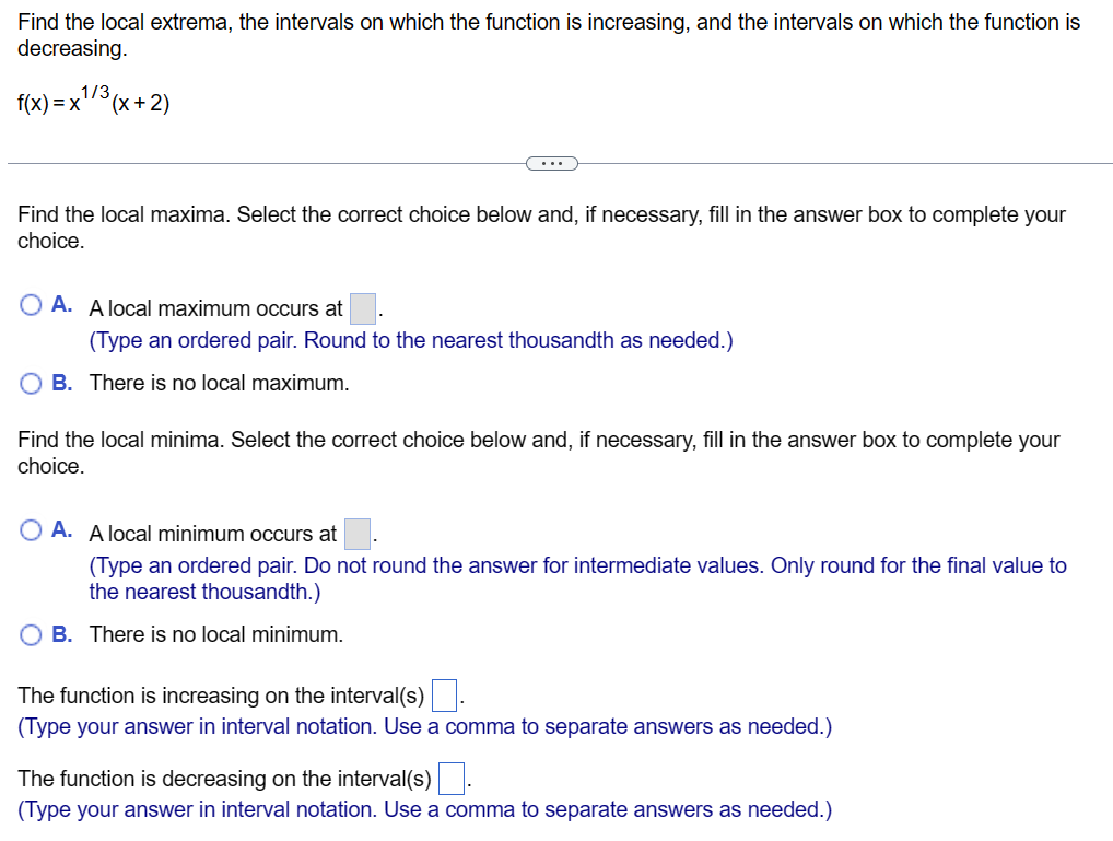 Solved Find the local extrema, the intervals on which the | Chegg.com