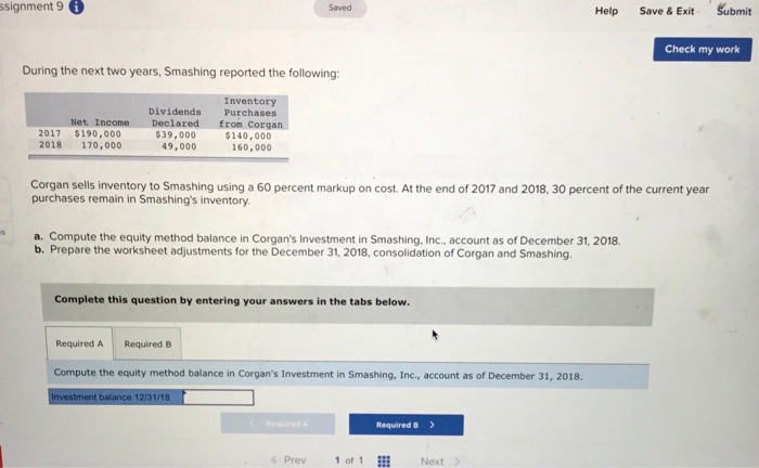 Solved Help Save & Exit Submit ignment 9 6 Saved Check my | Chegg.com