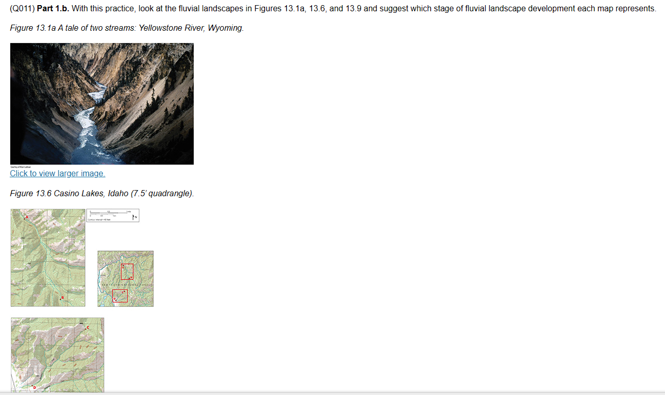 Solved (Q001) Examine the topographic maps in Figures 13.17, | Chegg.com