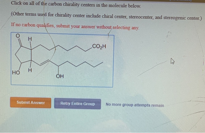 Solved Click on all of the carbon chirality centers in the | Chegg.com