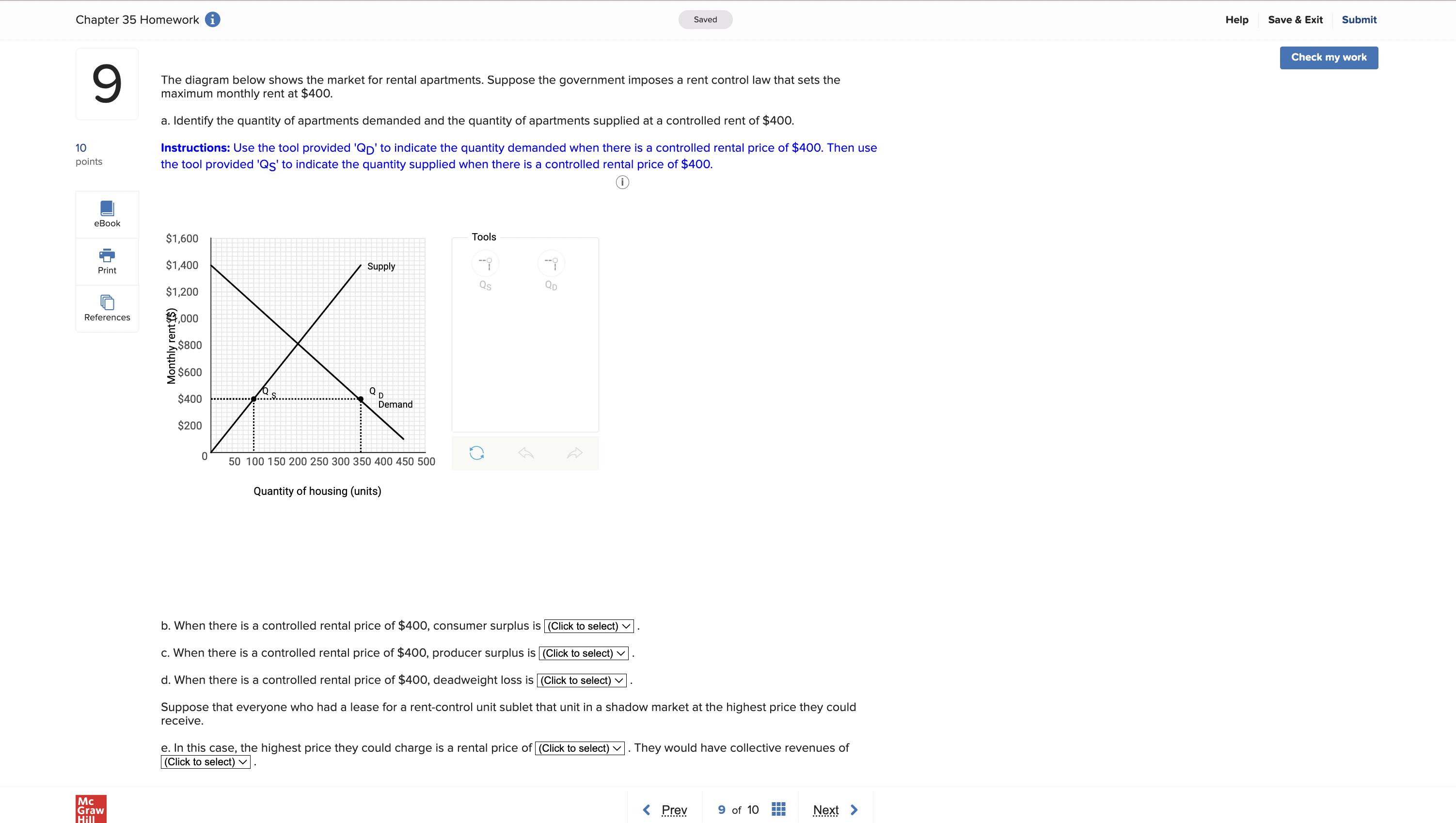 Solved Chapter 35 ﻿Homework (iSavedHelpSave & ExitSubmit9The | Chegg.com