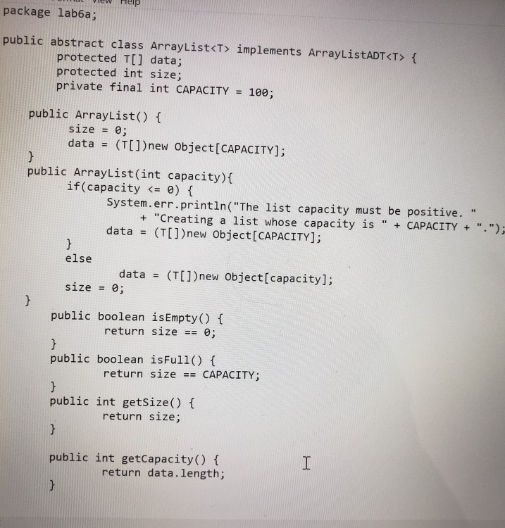 Solved Modify the UnorderedArraylist Class: 1. Define a | Chegg.com