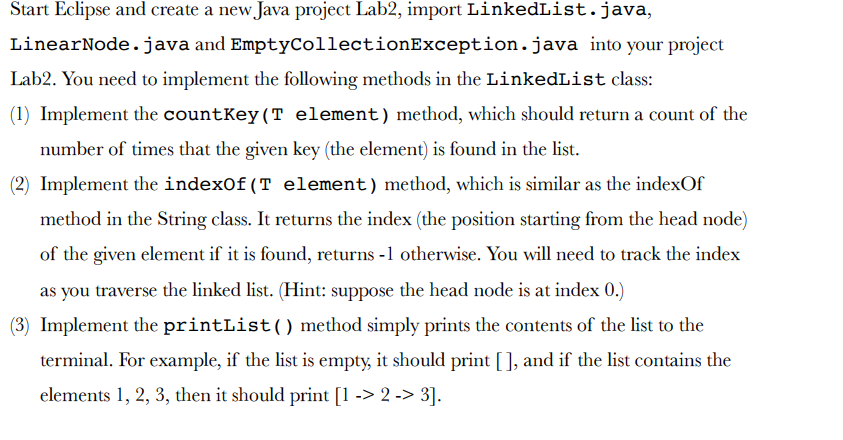 Solved LinearNode /** * Represents a node in a linked | Chegg.com