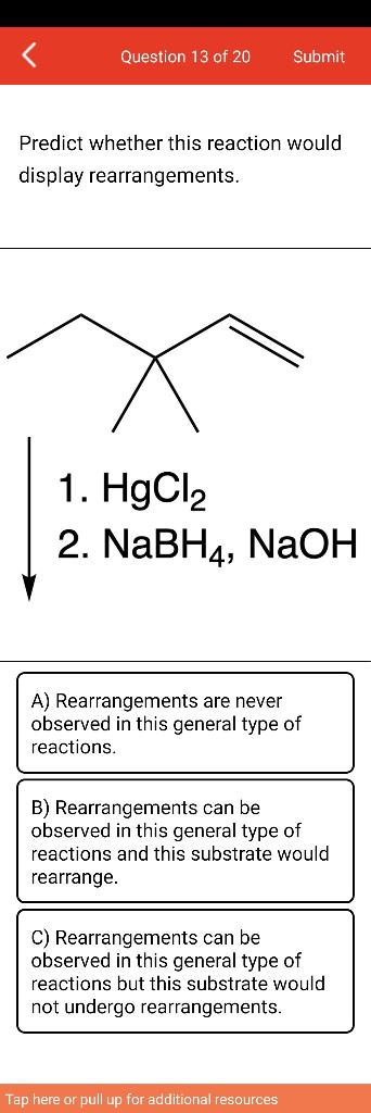 Solved Predict whether this reaction would display | Chegg.com