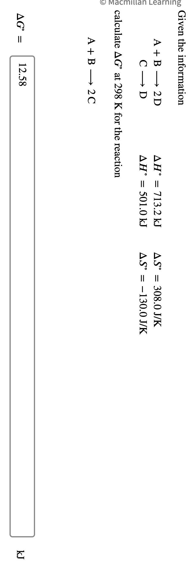 Solved Given the information A+B 2DC DΔH∘=713.2 kJΔH∘=501.0 | Chegg.com