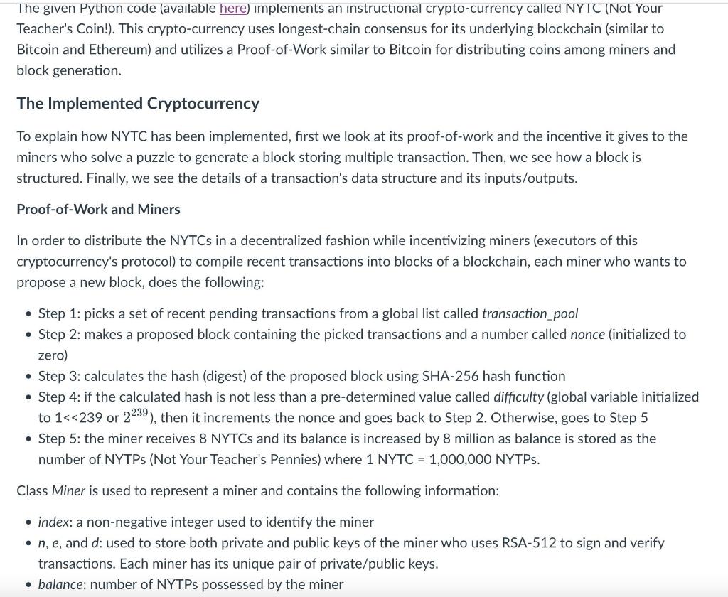 Solved The given Python code (available here) implements an | Chegg.com