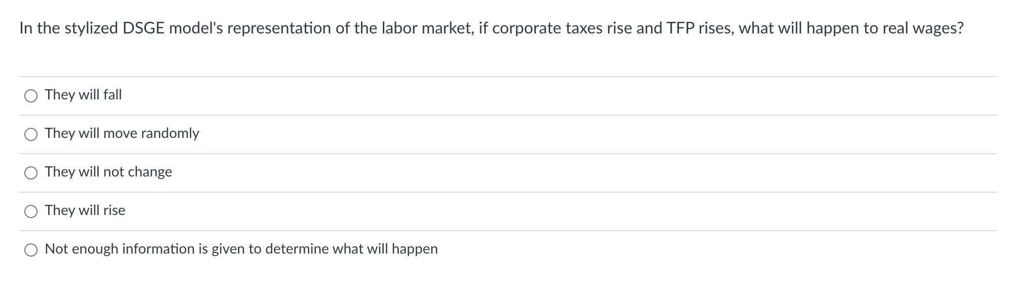Solved In the stylized DSGE model's representation of the | Chegg.com