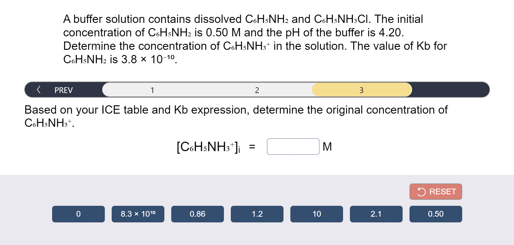 Solved A buffer solution contains dissolved C.H NH2 and | Chegg.com