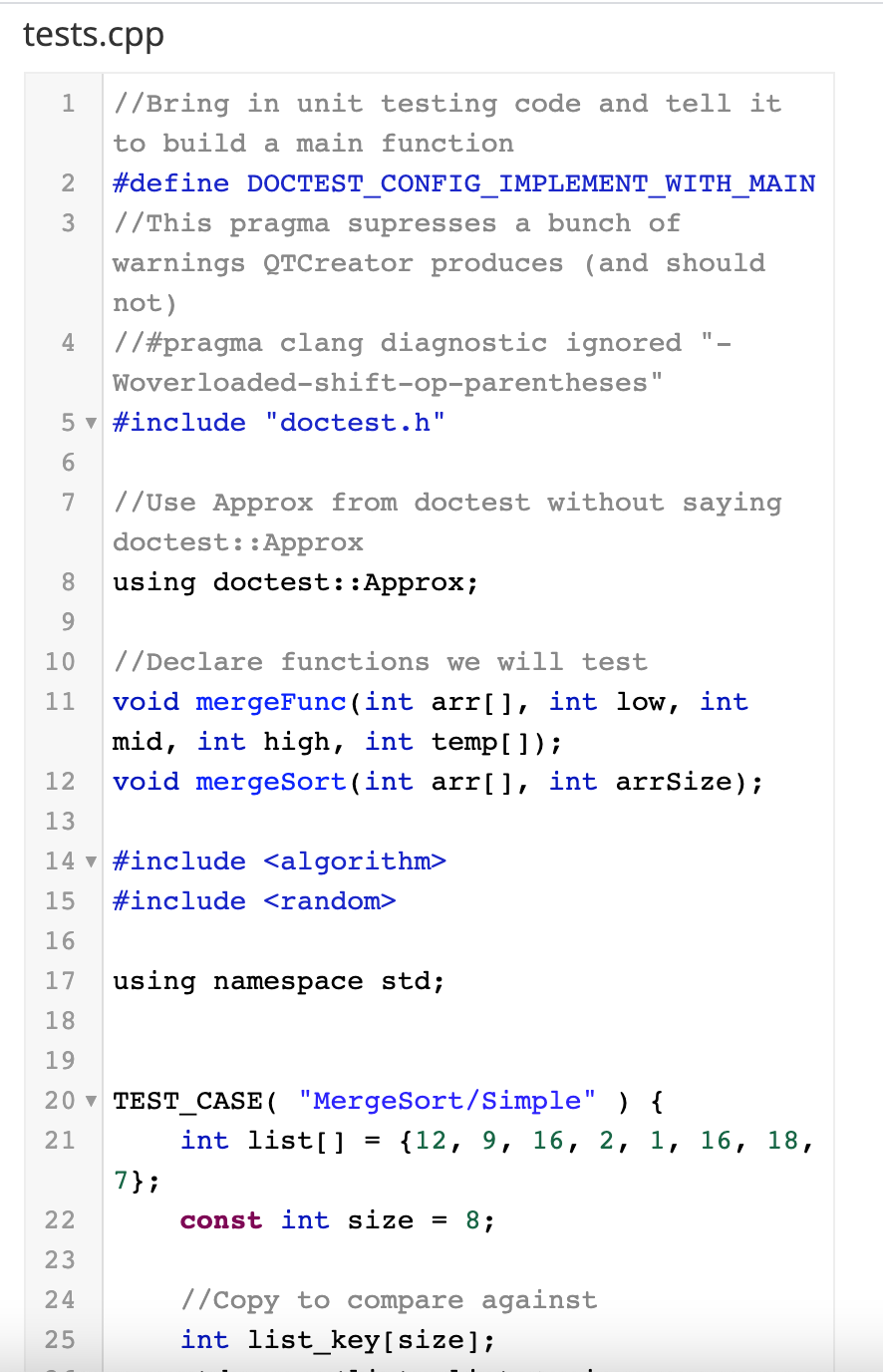 Solved MergeSort. Please include source code and | Chegg.com