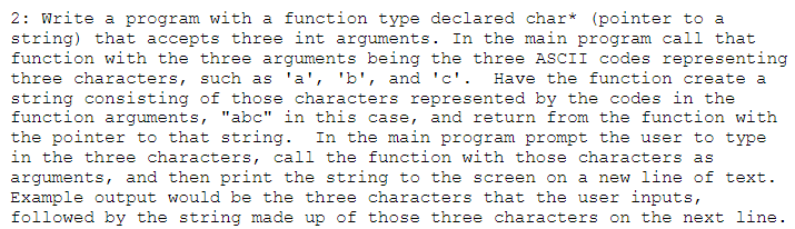 Solved 2: Write a program with a function type declared | Chegg.com