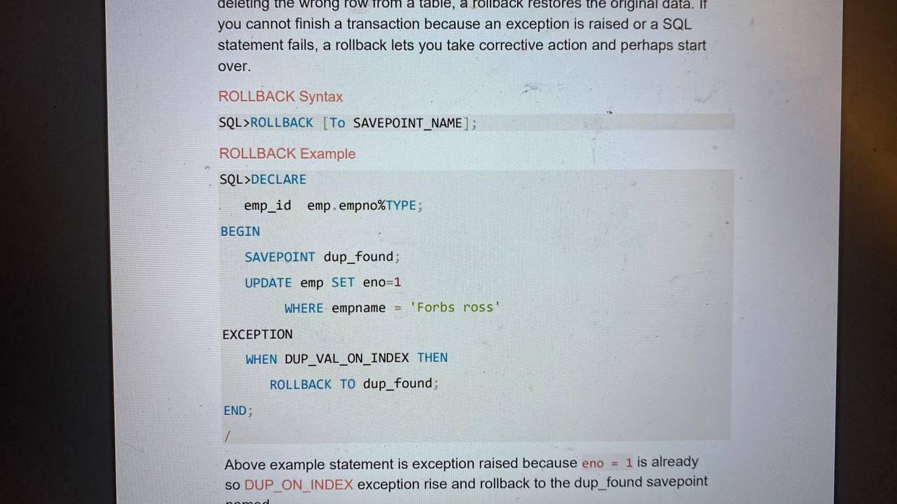 Solved 1. Practice the provided commands of SQL transactions | Chegg.com