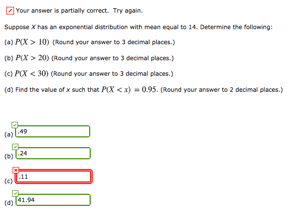Solved Your Answer Is Partially Correct Try Again Suppose