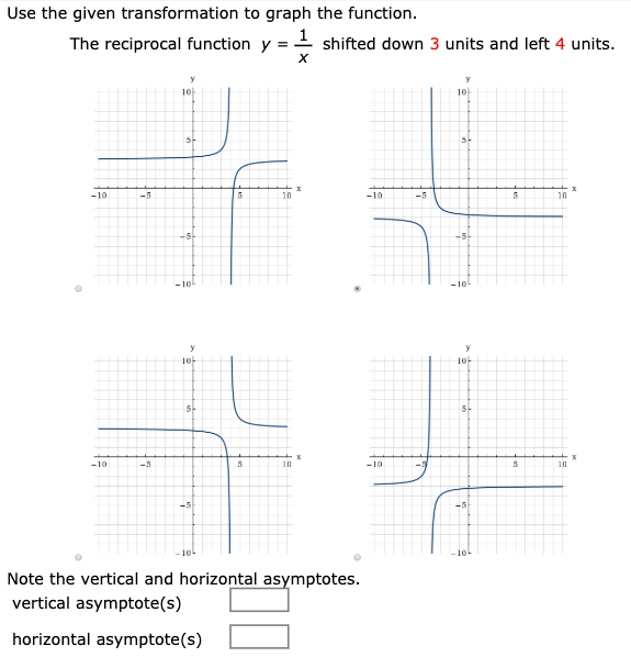 Solved Use the given transformation to graph the function. | Chegg.com