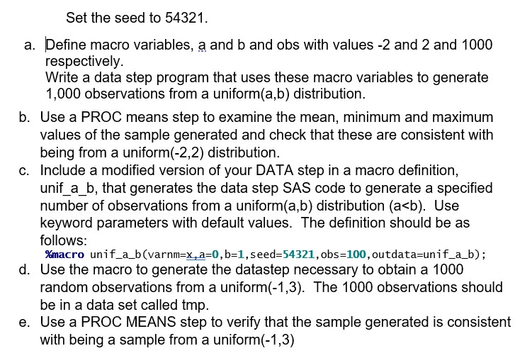 Solved Text from photo: Set the seed to | Chegg.com