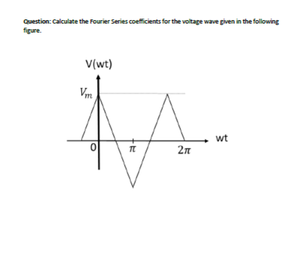 Solved Question: Calculate the Fourier Series coefficients | Chegg.com