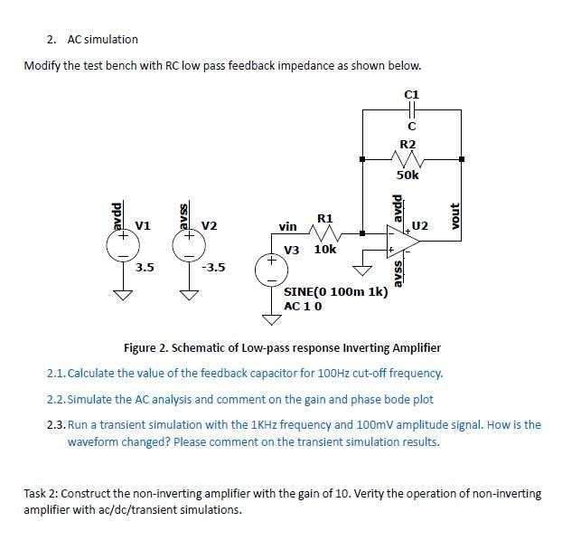 Solved Analog VLSI-Laboratory Laboratory #2: Analysis and | Chegg.com
