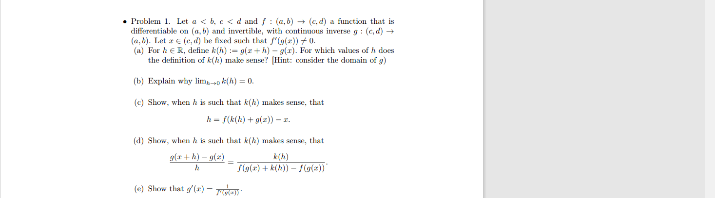 Solved • Problem 1. Let a | Chegg.com
