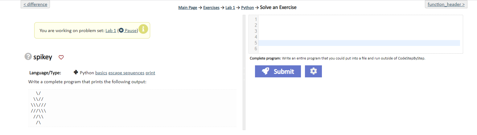 Solved Main Page → Exercises → Lab 1 → Python → Solve an | Chegg.com