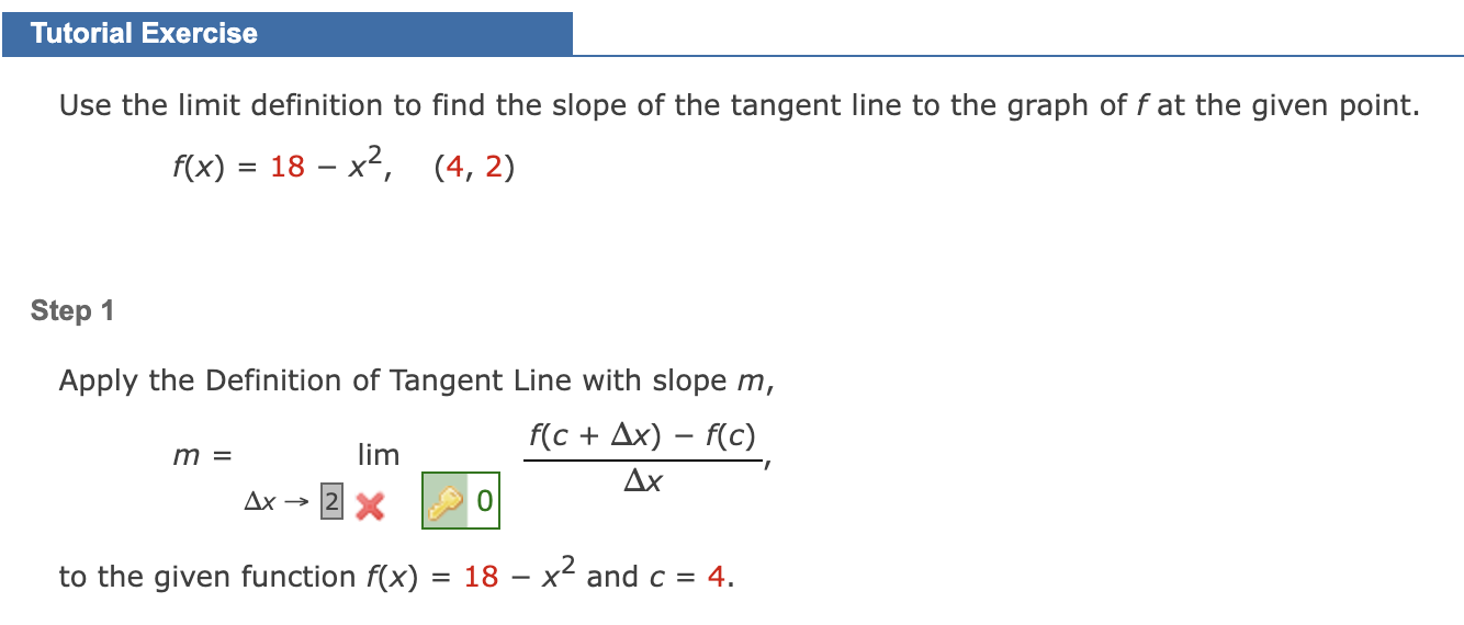 Solved Use the limit definition to find the slope of the | Chegg.com