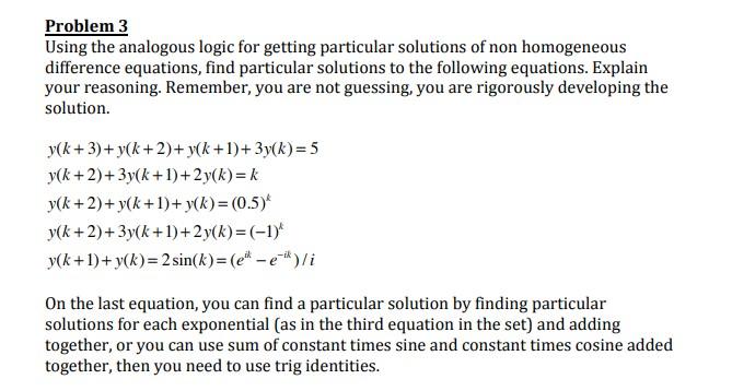 Solved Using the analogous logic for getting particular | Chegg.com