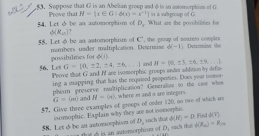 Solved Suppose that G ﻿is an Abelian group and φ ﻿is an | Chegg.com