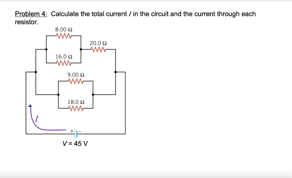 Solved Problem 4: Calculate the total current I in the | Chegg.com