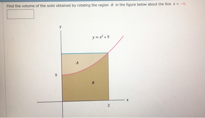 Solved Find the volume of the solid obtained by rotating the | Chegg.com