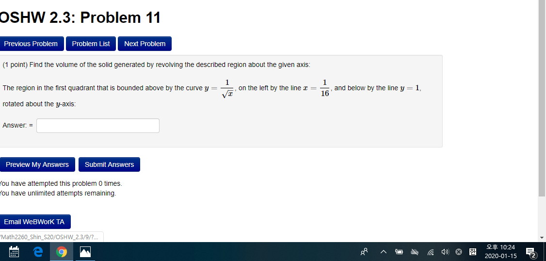 Solved OSHW 2.3: Problem 11 Previous Problem Problem List | Chegg.com