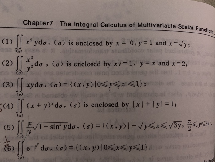 Solved Chapter7 The Integral Calculus of Multivariable | Chegg.com