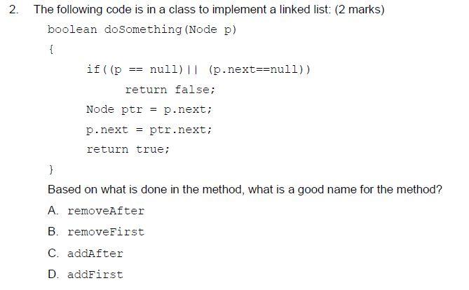Solved The following code is in a class to implement a | Chegg.com